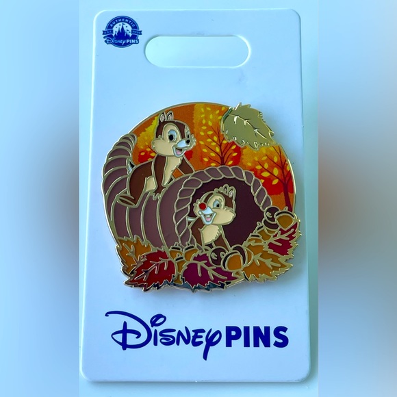 Disney | Accessories | Disney Chip Dale Thanksgiving Pin New | Poshmark